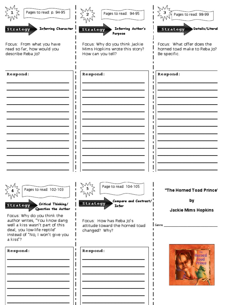 Horned Toad Prince Study Guide | PDF