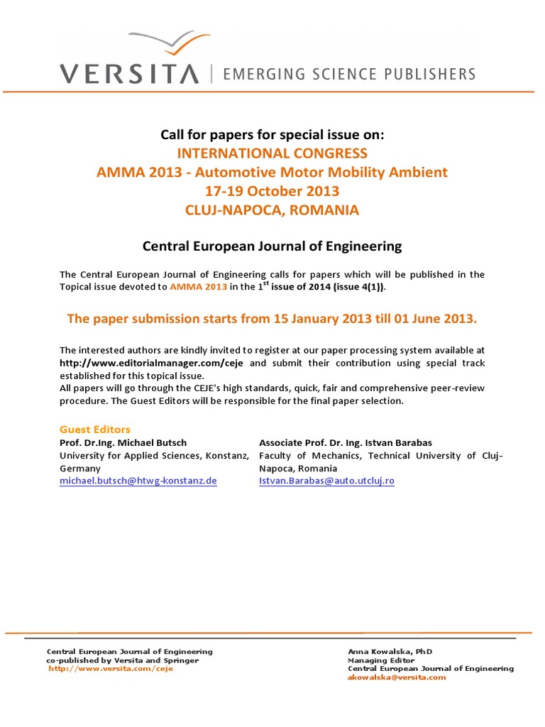 Special Issue Final | PDF | Academic Journal | Hybrid Vehicle