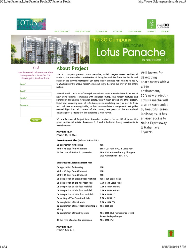 3C Lotus Panache, Lotus Pana.... | PDF | Delhi | Lease