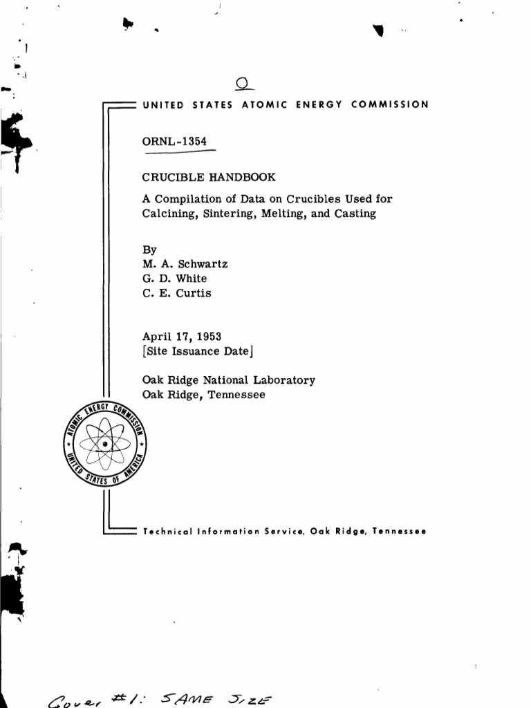 Crucible Data Pdf Carbon Graphite
