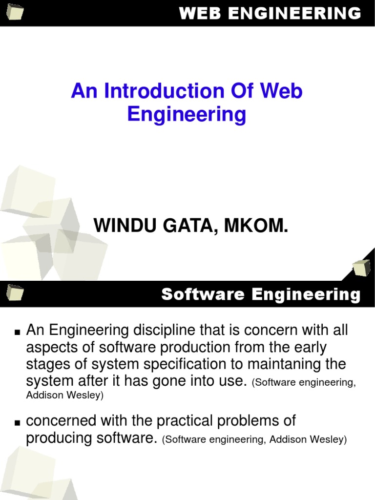 An Introduction of Web Engineering: Windu Gata, Mkom | Download Free ...