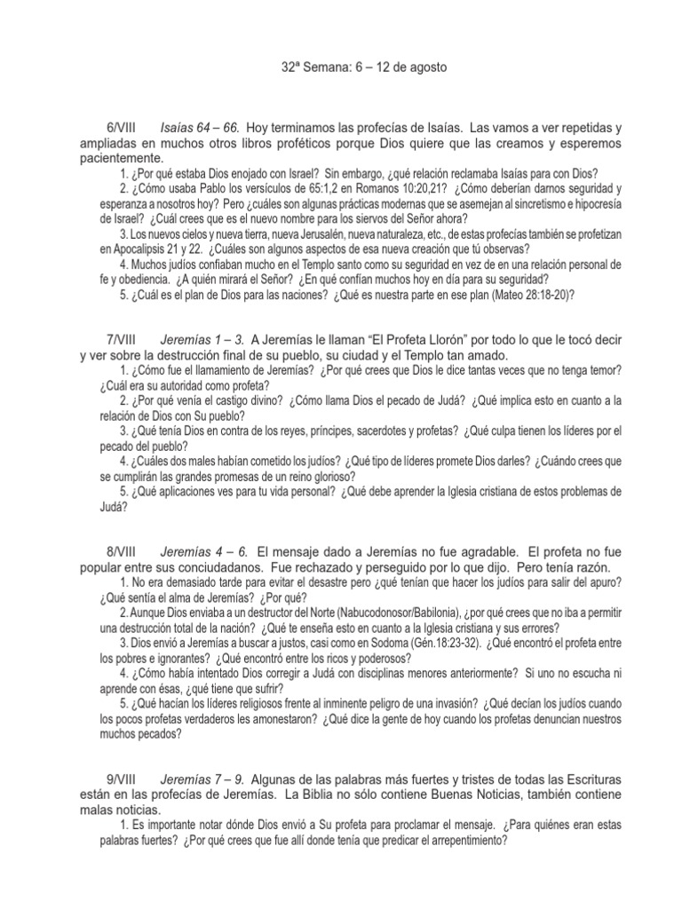 32BRP | PDF | Profeta | Jeremías