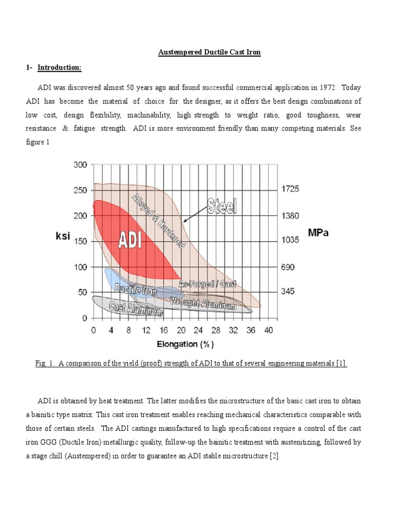 Austempered Ductile Cast Iron | PDF | Heat Treating | Welding