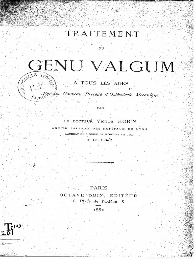 Ostéoclasie Mécanique pour Genu Valgum | PDF | Os | Genou