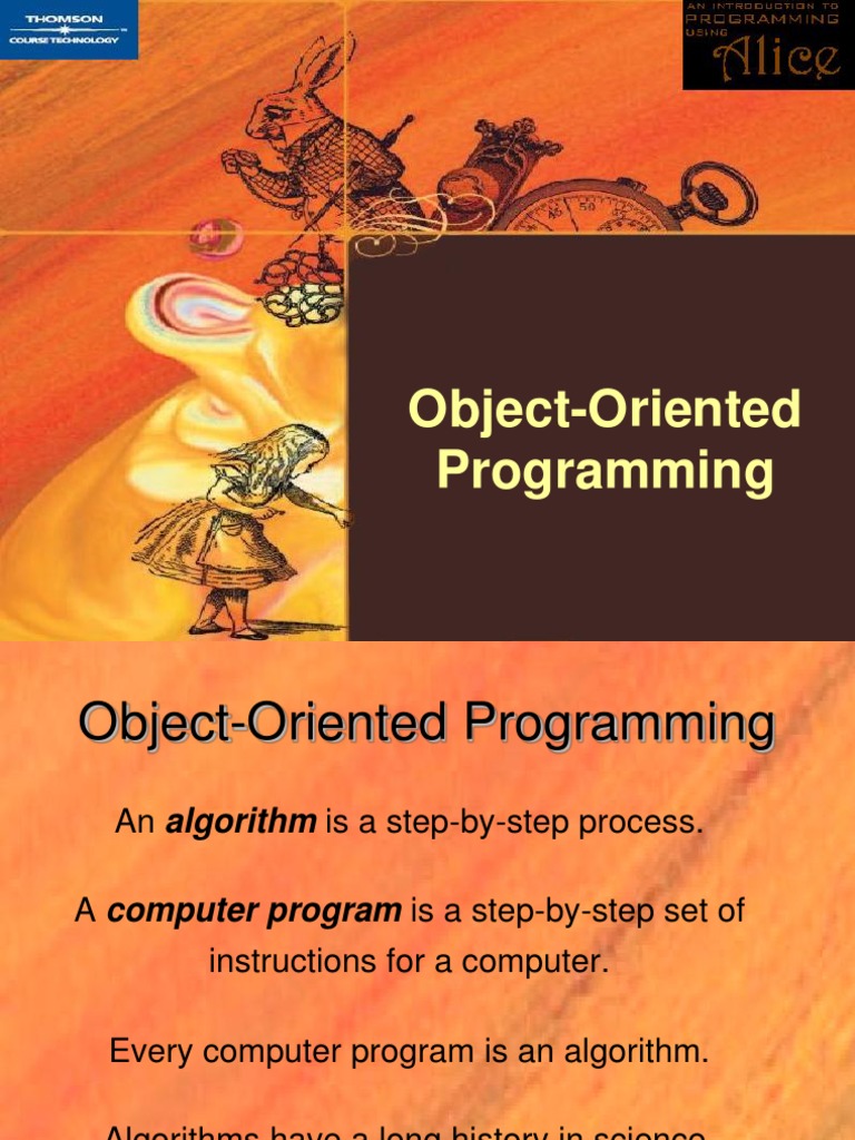 Object Oriented Programming An Introduction To Programming Using Alice Pdf Object Computer