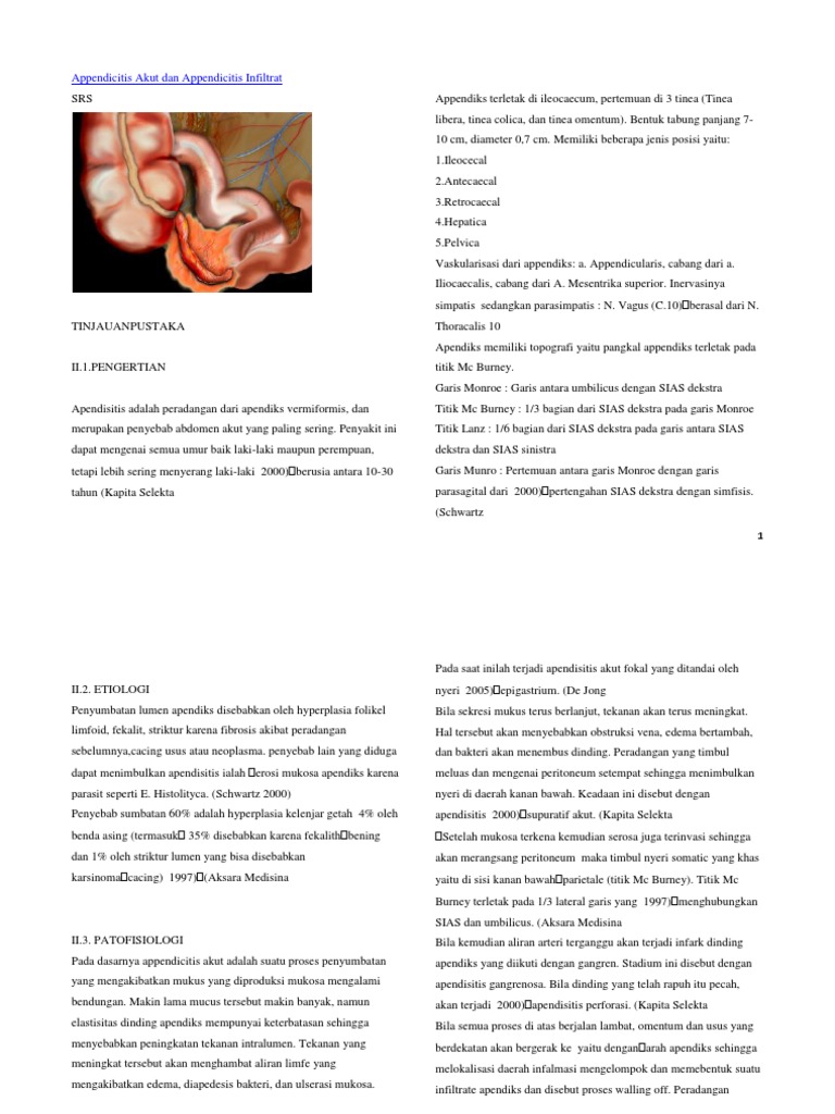 Appendicitis Akut Dan Appendicitis Infiltrat | PDF