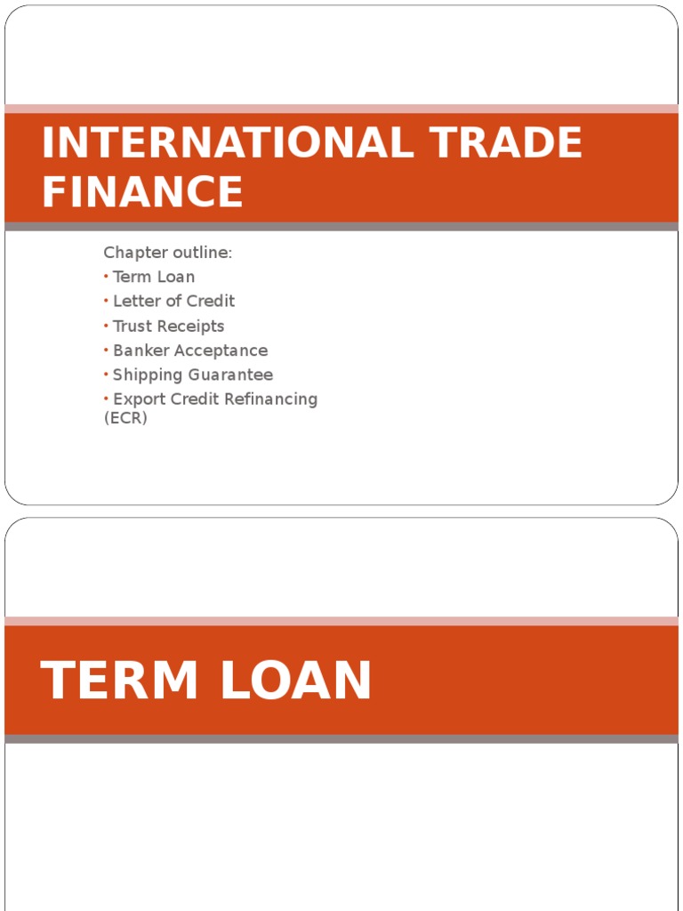 International Trade Finance Overview | PDF | Letter Of Credit | Credit ...