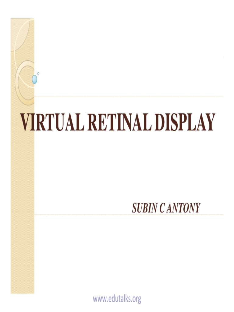 Virtual Retinal Display Technology Overview | PDF