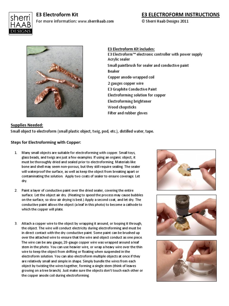 E3 Eform Instructions | PDF | Wire | Copper