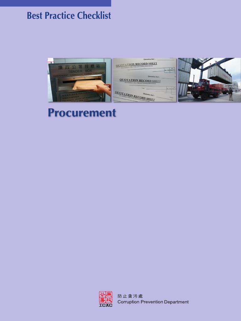 Best Procurement Practices | PDF | Procurement | Specification ...
