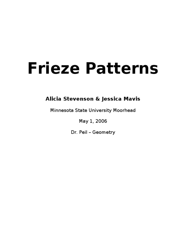 Frieze Patterns | PDF | Classical Geometry | Architectural Elements