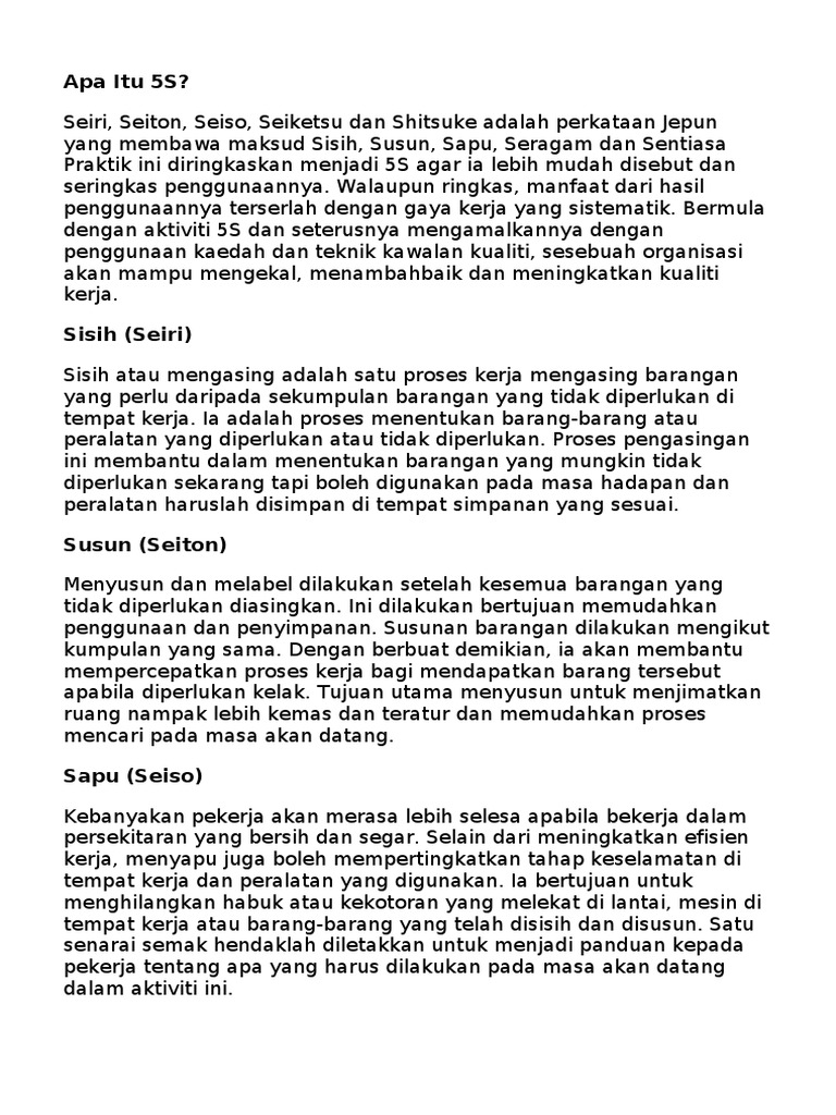 Apa Itu 5S | PDF