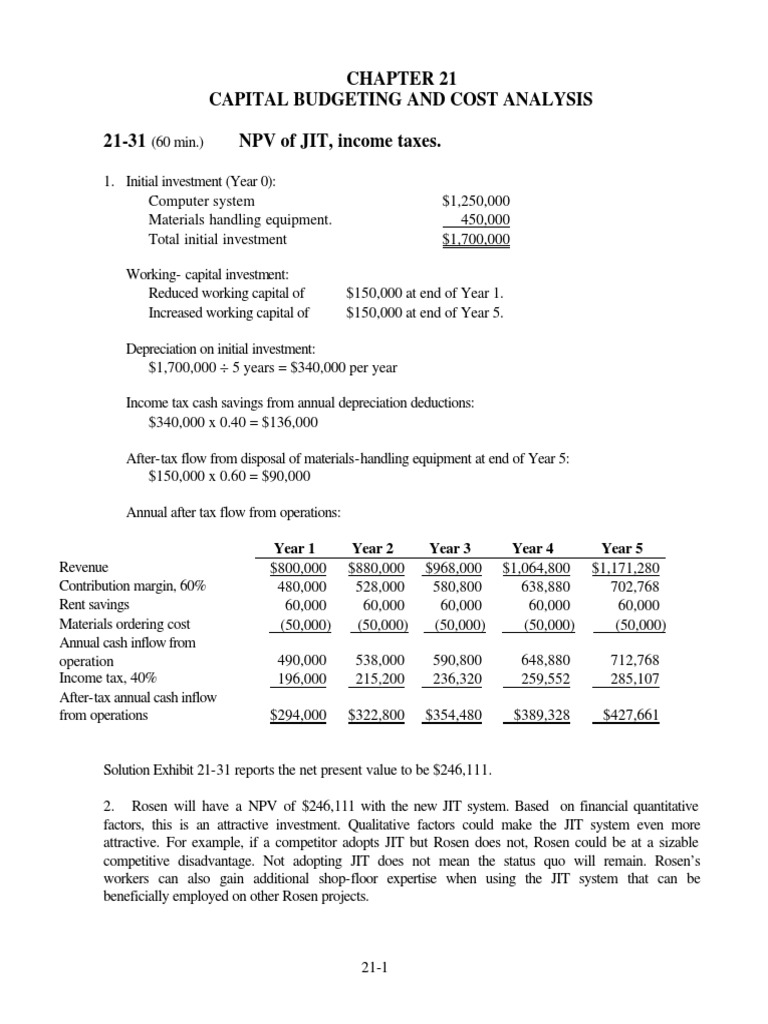 Replacement Examples Important | PDF | Net Present Value | Capital ...
