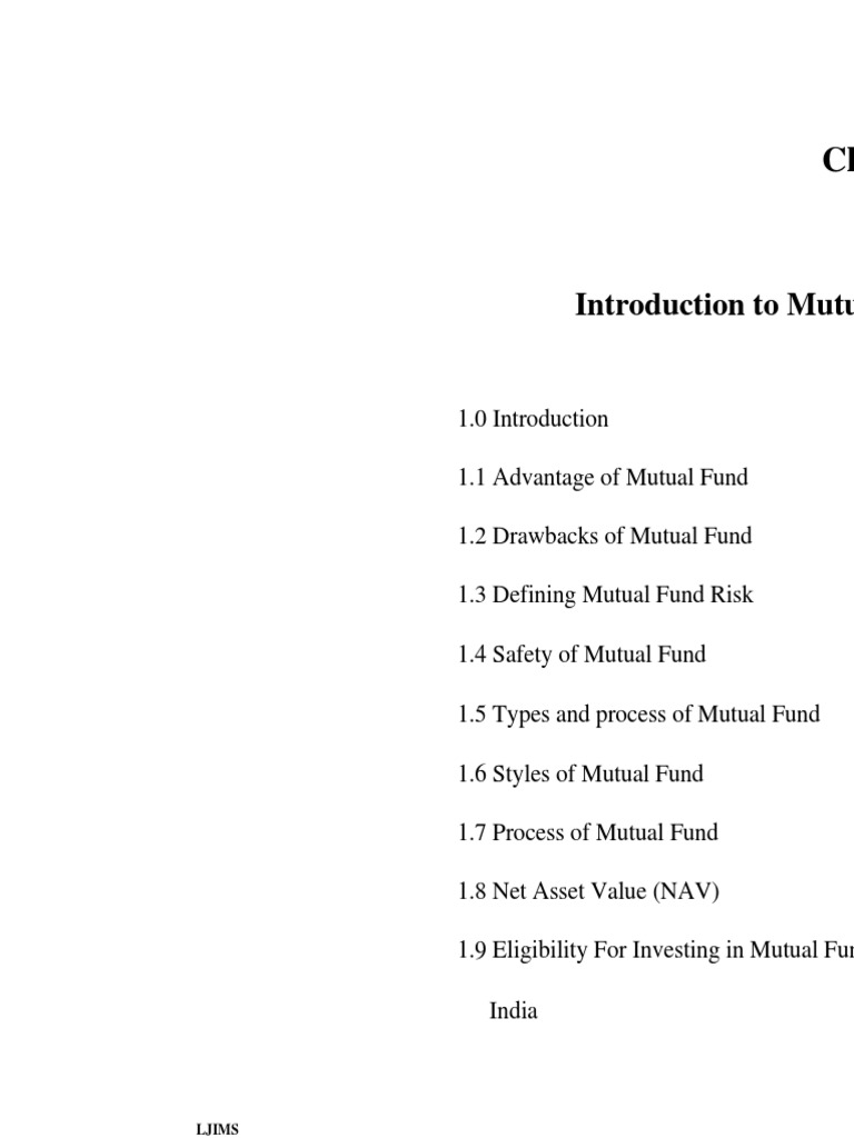 Mutual Fund Basics for Investors | PDF