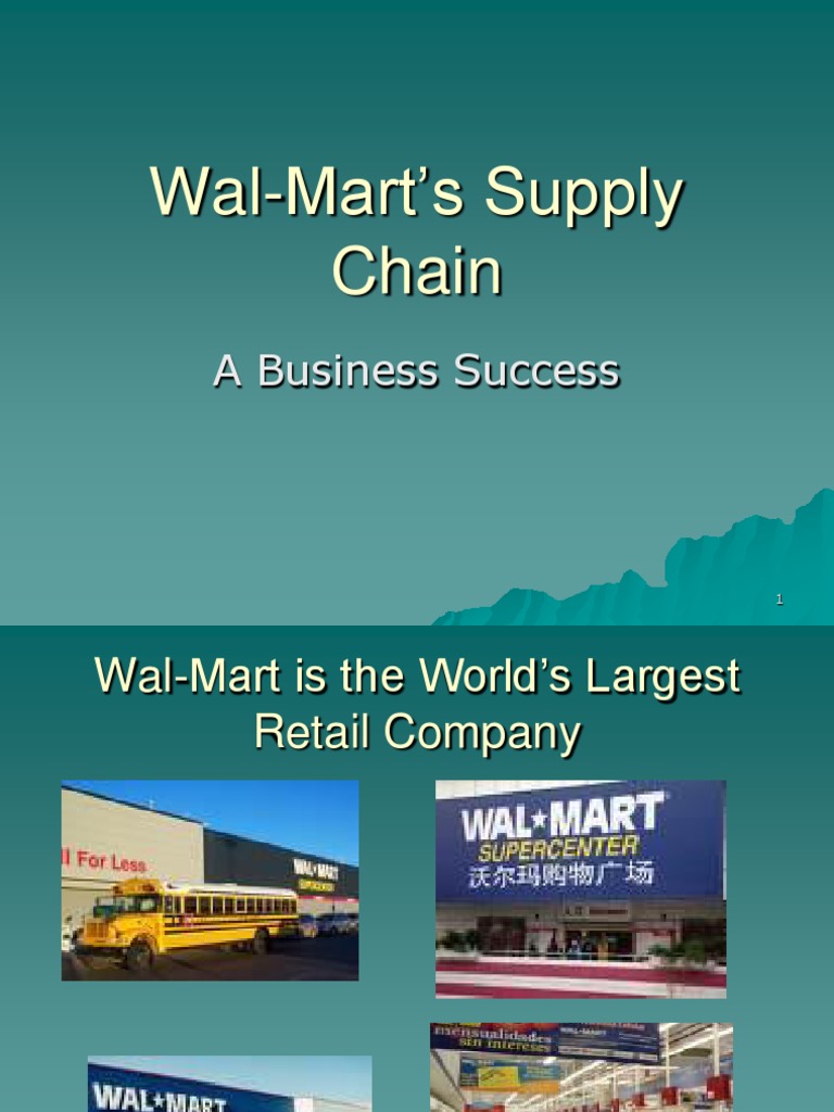 Walmart Supply Chain Pdf Walmart Inventory