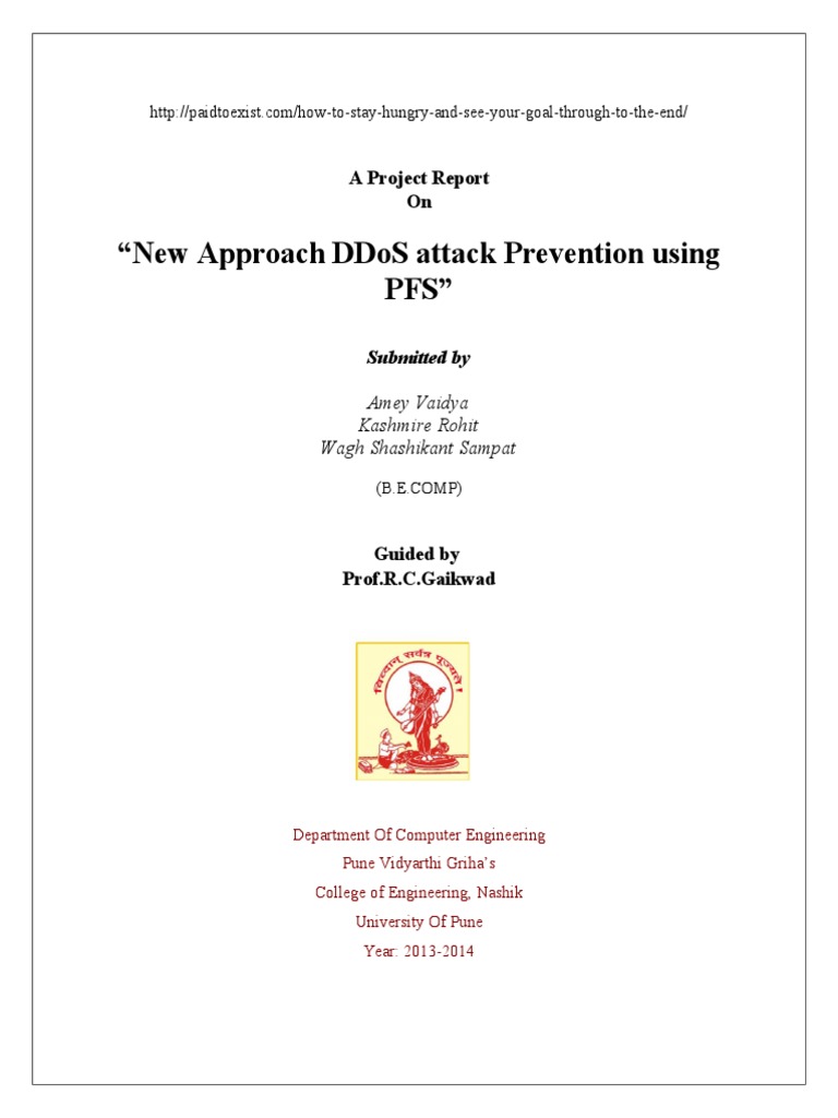 Example of Abstract of Project Report | PDF | Denial Of Service Attack ...