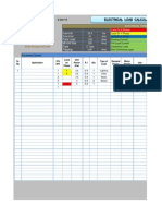 Electrical Load List | PDF | Electricity | Electrical Engineering