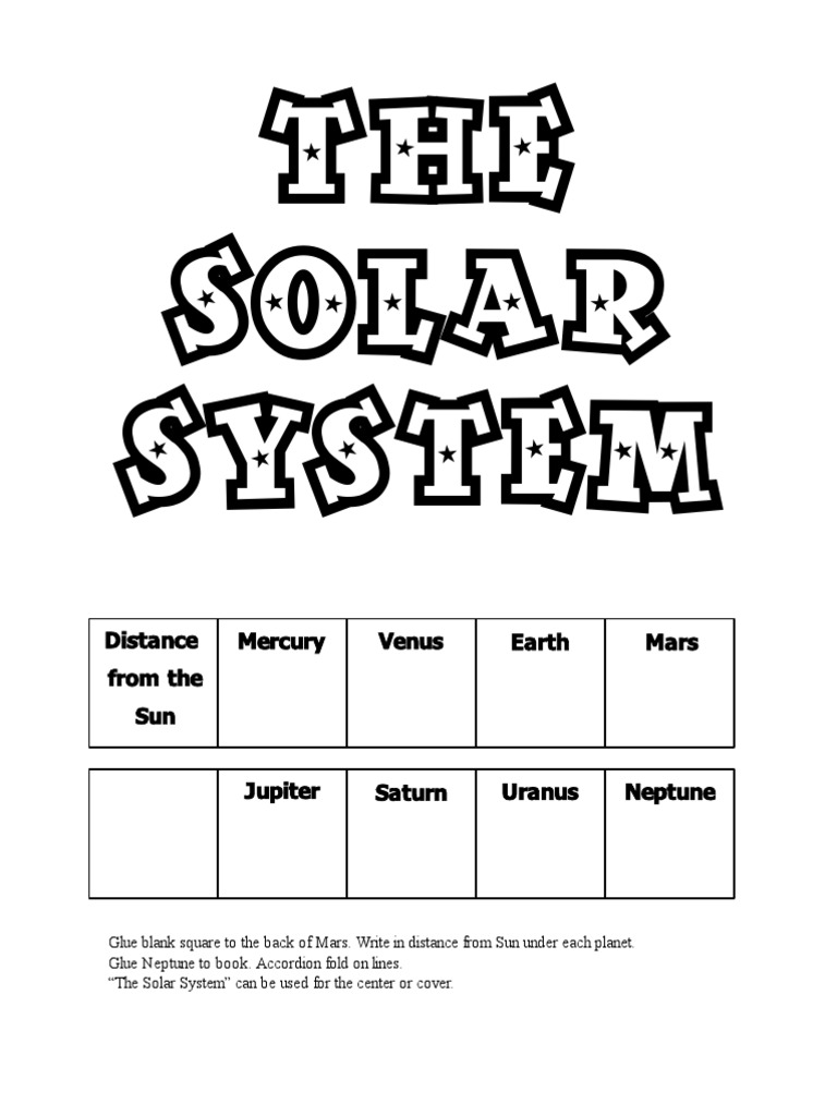 Solar System Lapbook