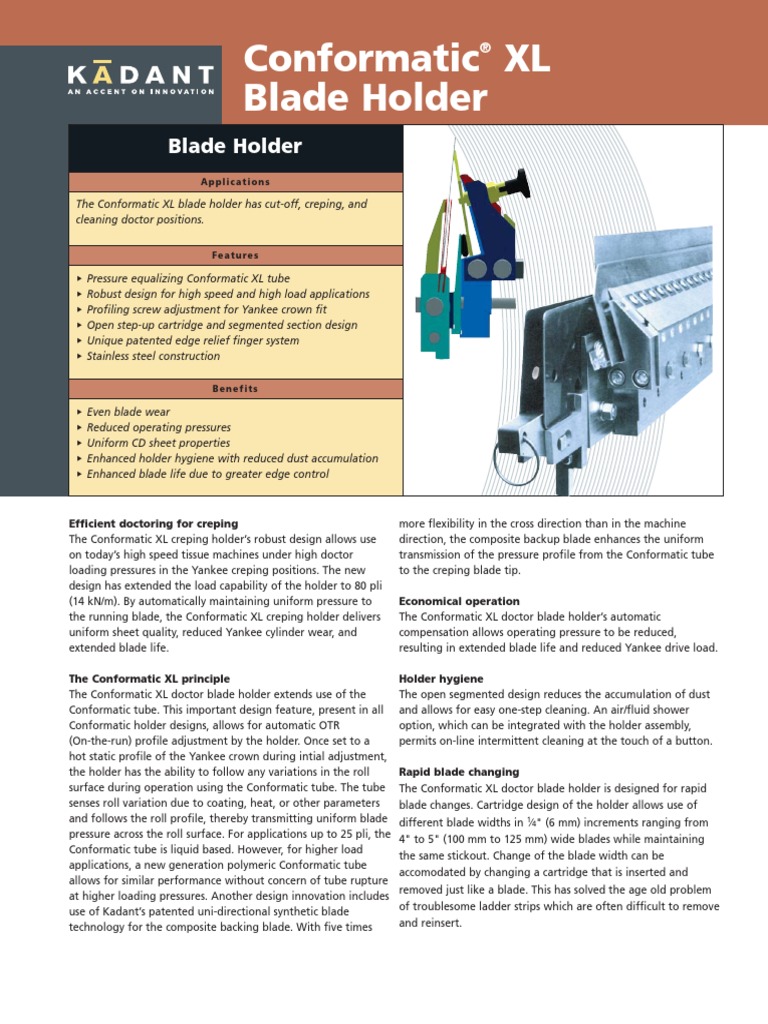 Conformatic XL BH - 1000 US | Download Free PDF | Blade | Pressure