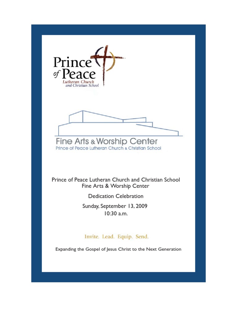 FINAL Revised PDF - Church Dedication Program F&B | PDF