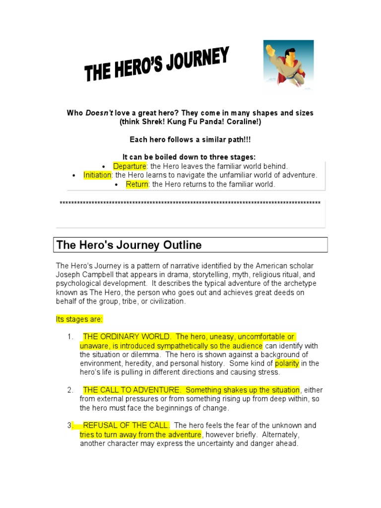 The Hero's Journey Outline | PDF