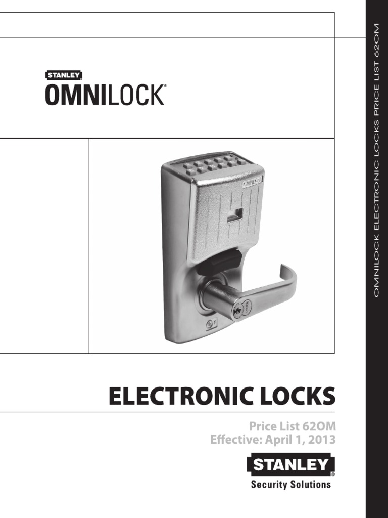 Stanley Omnilock 2013 Price Book | PDF | Implied Warranty | Security