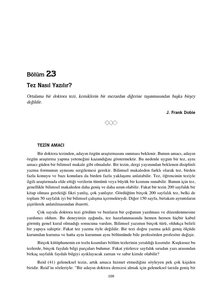 Tez Nasıl Yazılır | PDF