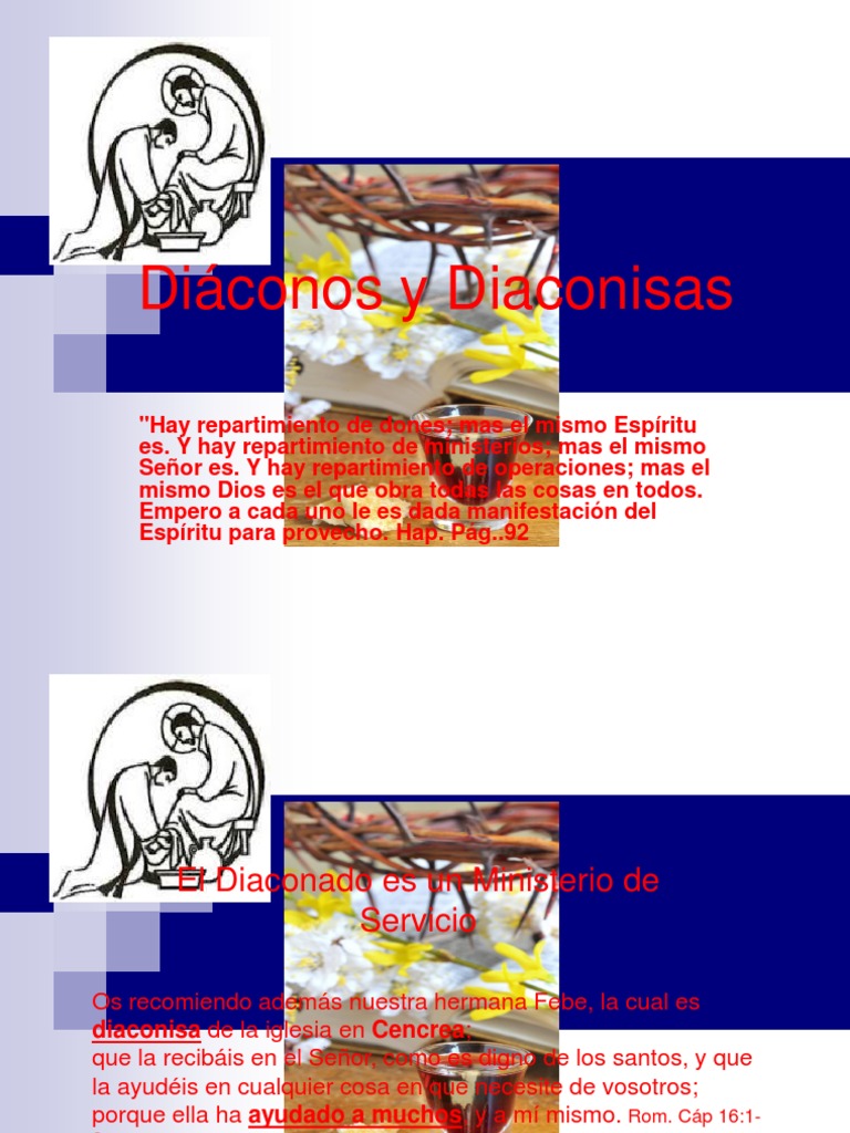 Diáconos y Diaconisas | PDF | Diácono | eucaristía