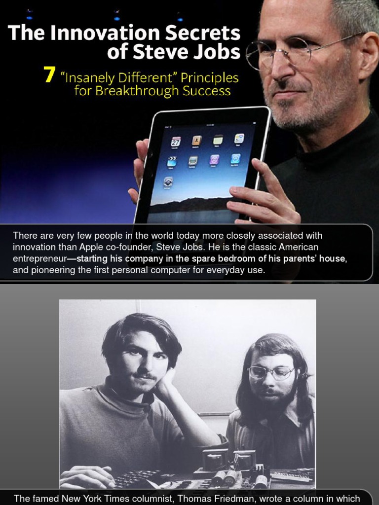 7 Innovation Secrets of Steve Jobs | PDF | Steve Jobs | Apple Inc.