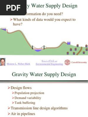 Gravity Water Supply Design