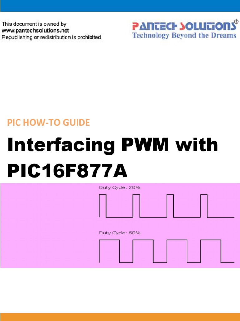 PWM Interfacing with PIC16F877A Guide | PDF | Pic Microcontroller ...