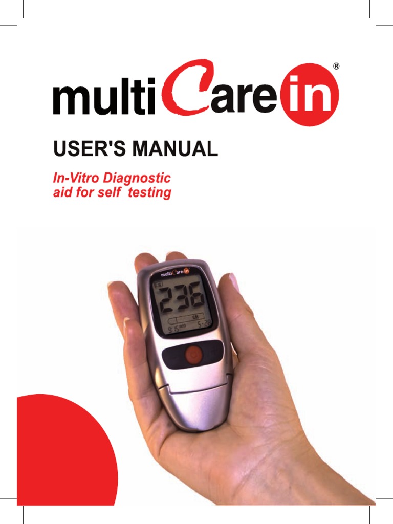 multiCare-in Blood Test System Guide | PDF | Monitoring (Medicine ...