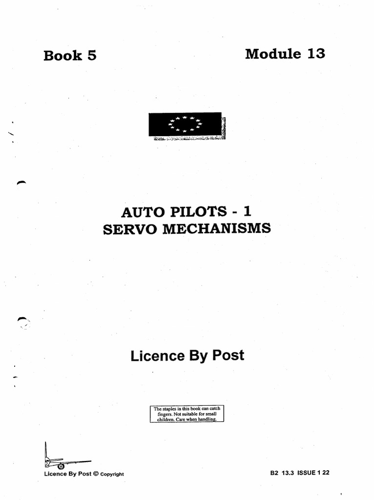 EASA MODULE 13 05 Auto Pilot - 1 Servo Mechanisms | PDF