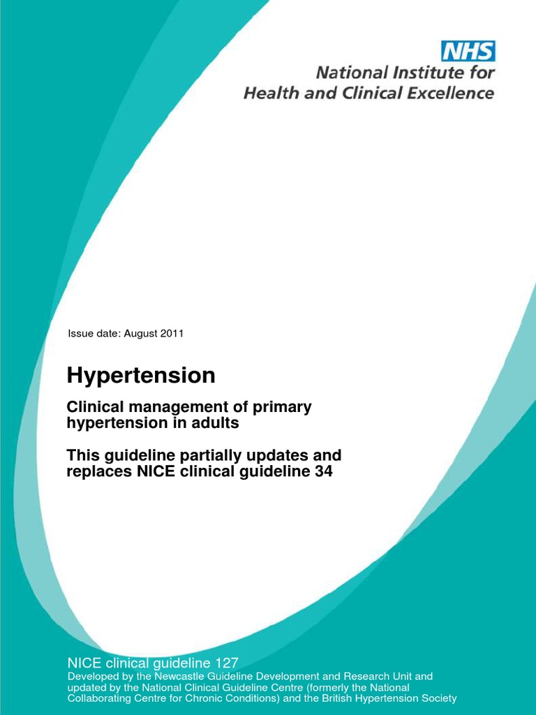 Hypertension NICE Guidelines | PDF