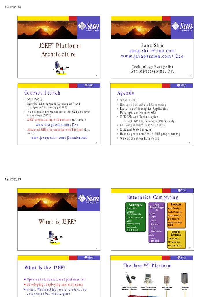 Shin J2EE Programming Half Day | PDF