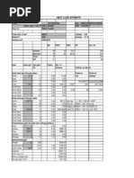 Heat Load Calculation Sheet | PDF