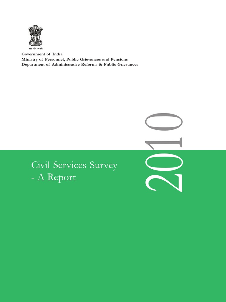 Civil Services Survey 2010 | PDF