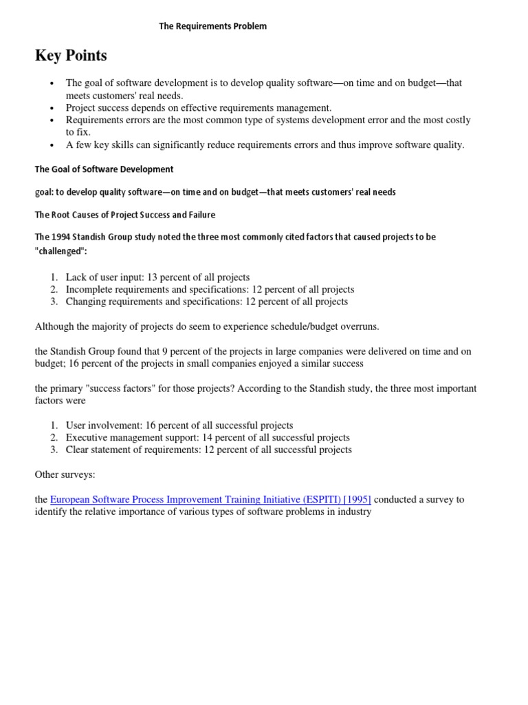 The Requirements Problem | PDF | Software Development Process ...