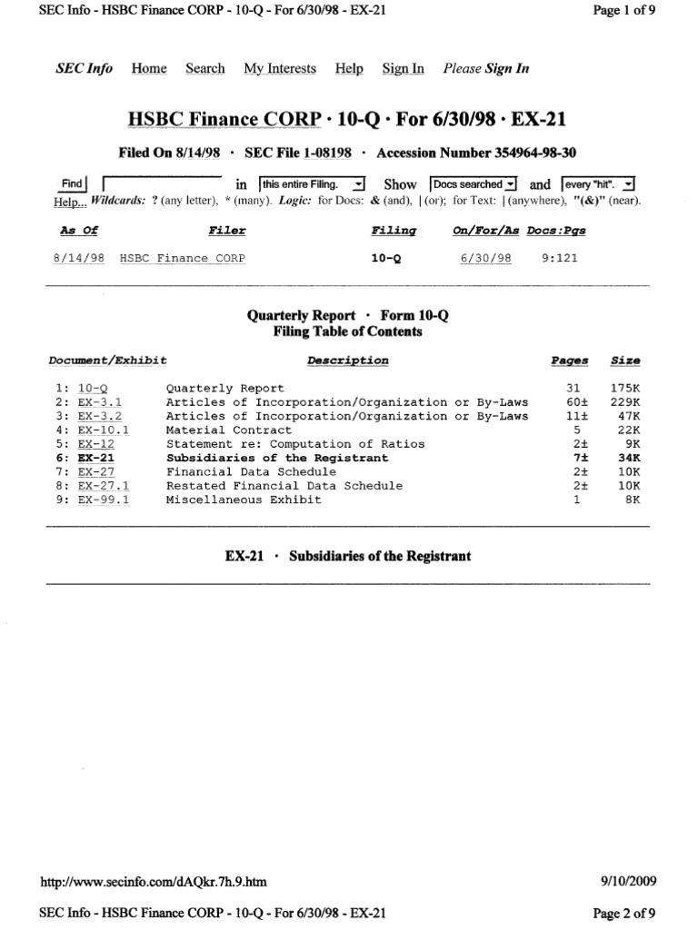 hsbc-list-of-subsidiaries-sec-info-pdf-financial-services-companies