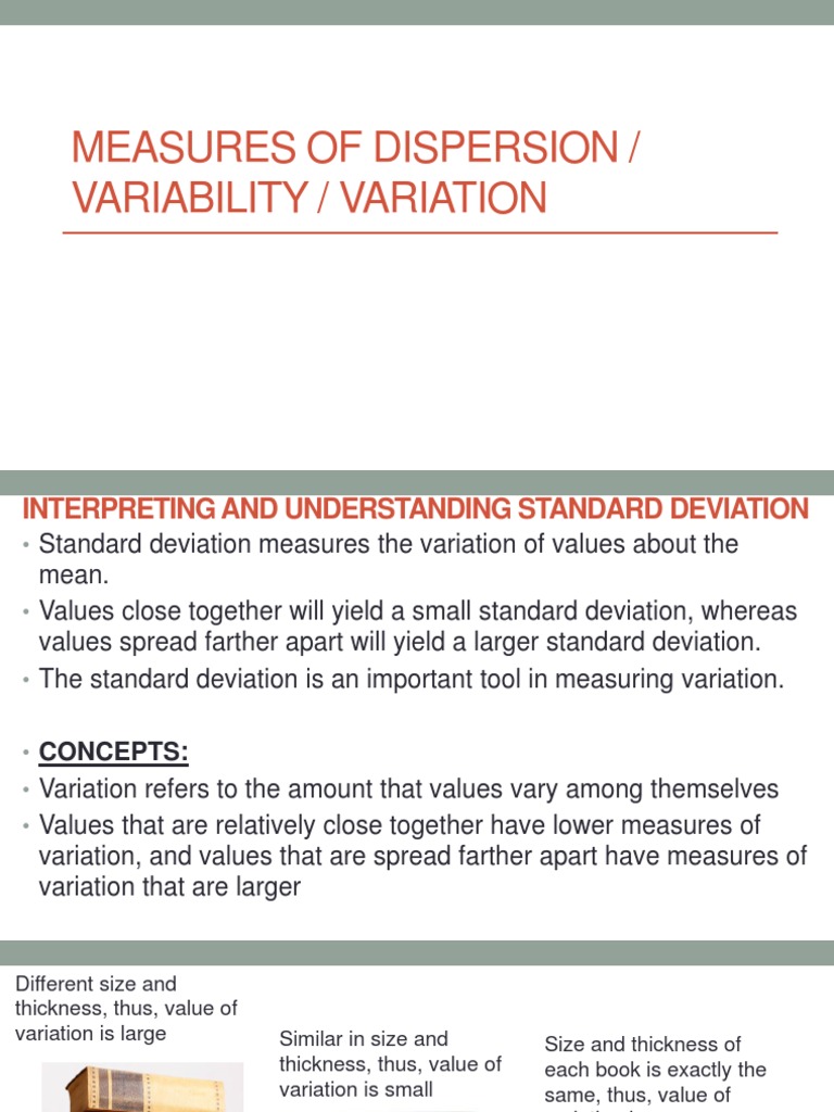 Understanding Measures of Dispersion and Variability | PDF | Standard ...