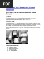 Method Statement For HVAC System Service & Maintenance Works | PDF ...