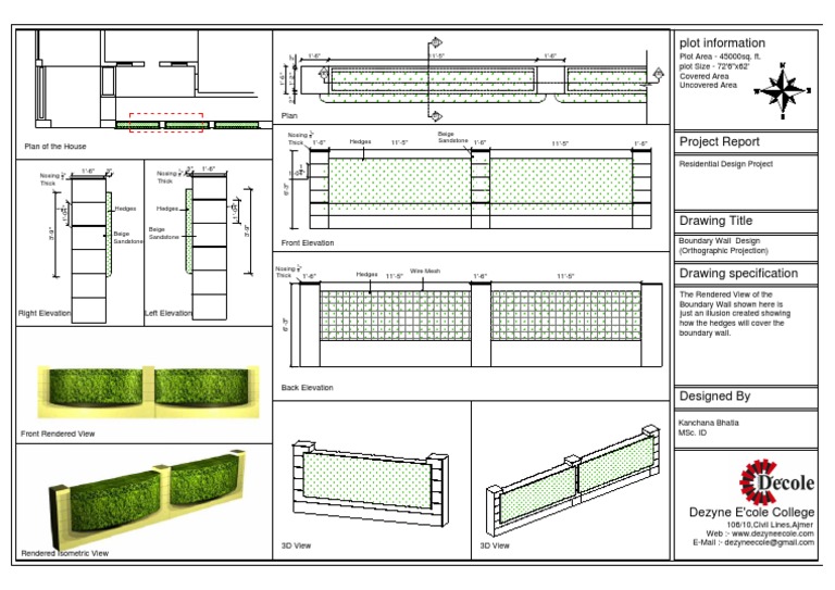 Compound Wall Elevation Designs