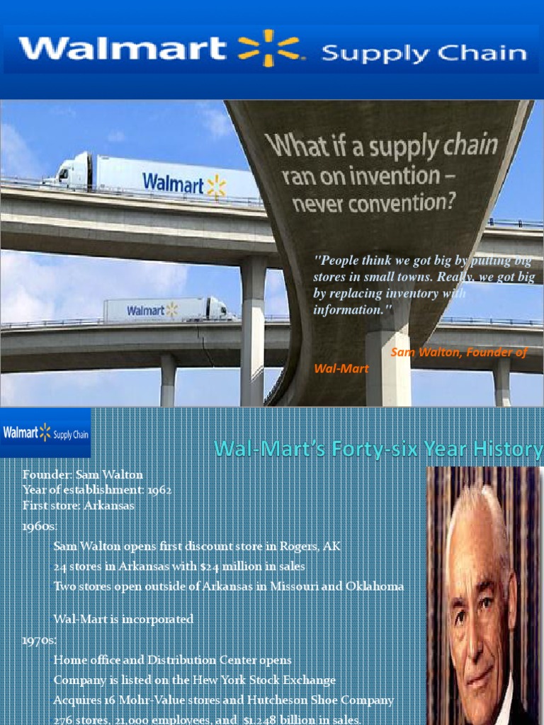 Walmart supply chain | Walmart | Warehouse