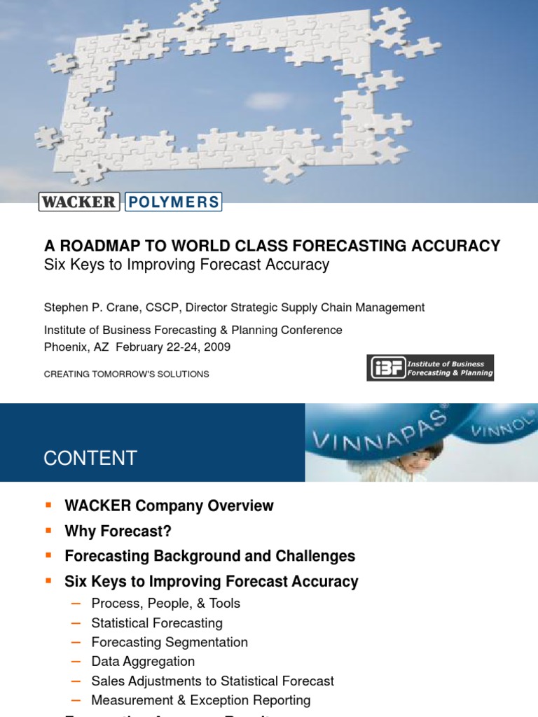 A Roadmap To World Class Forecasting Accuracy | Download Free PDF ...