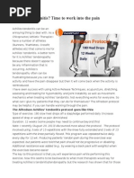 Alfredson Heel Drop Protocol | PDF | Soft Tissue | Limbs (Anatomy)