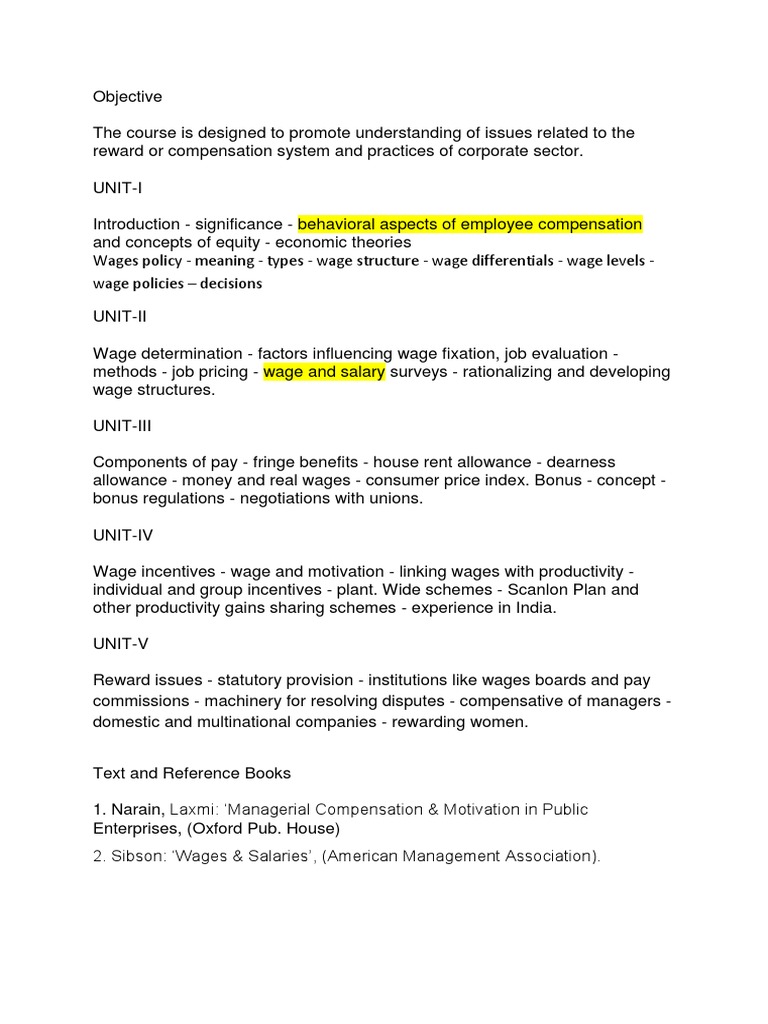 Compensation Management Overview | PDF