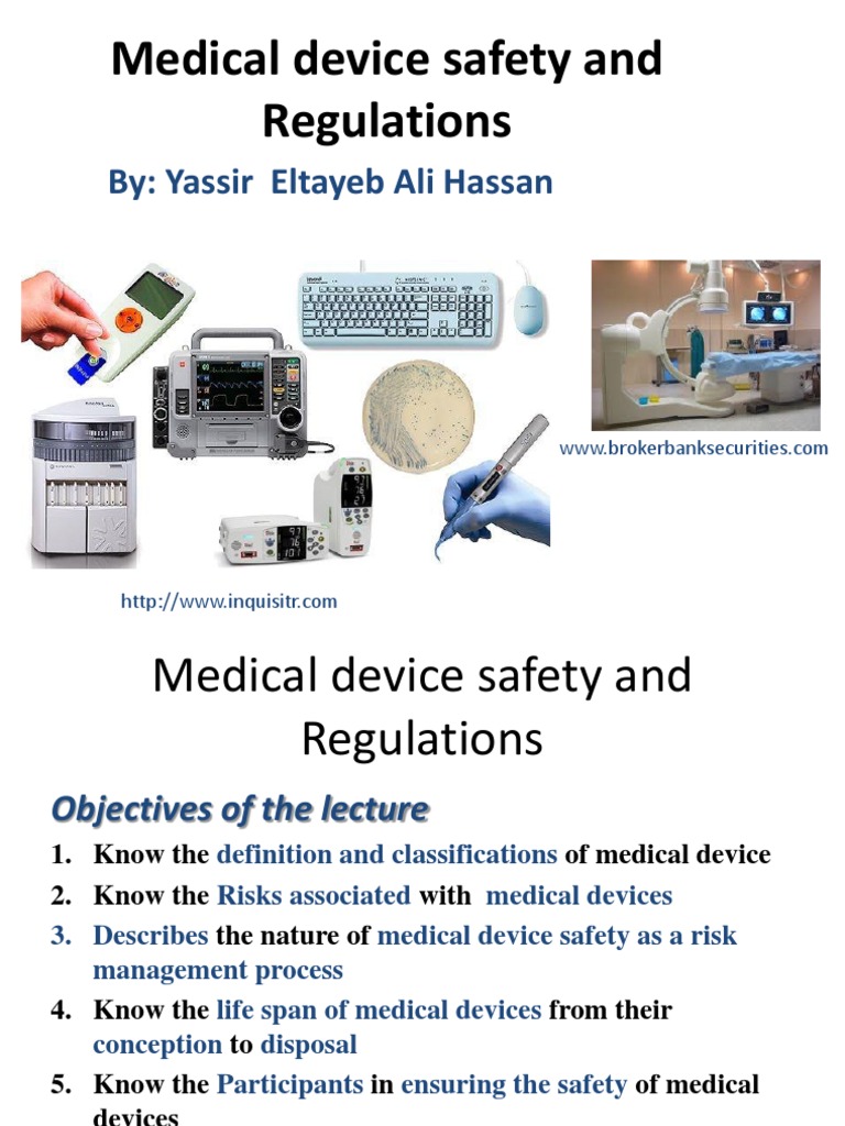 Medical Device Safety & Regulations | PDF | Medical Device | Risk ...