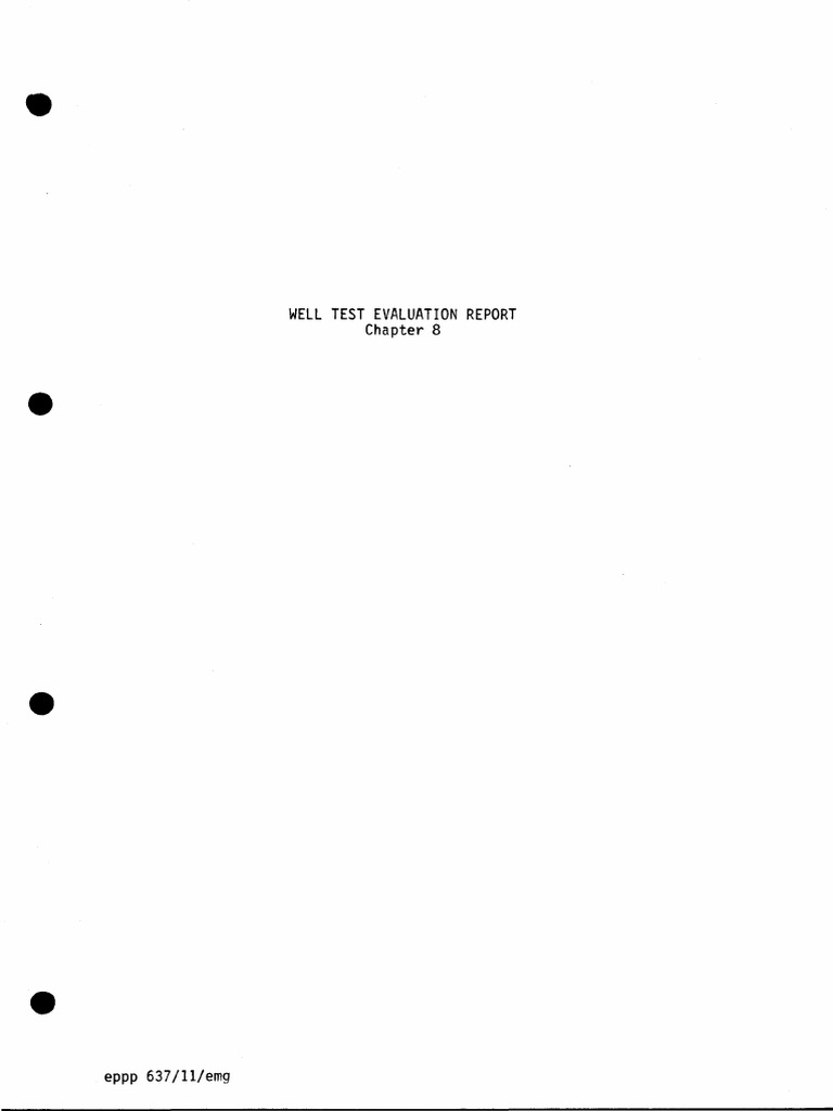 Well Test Evaluation Report | PDF | Petroleum Reservoir | Permeability ...