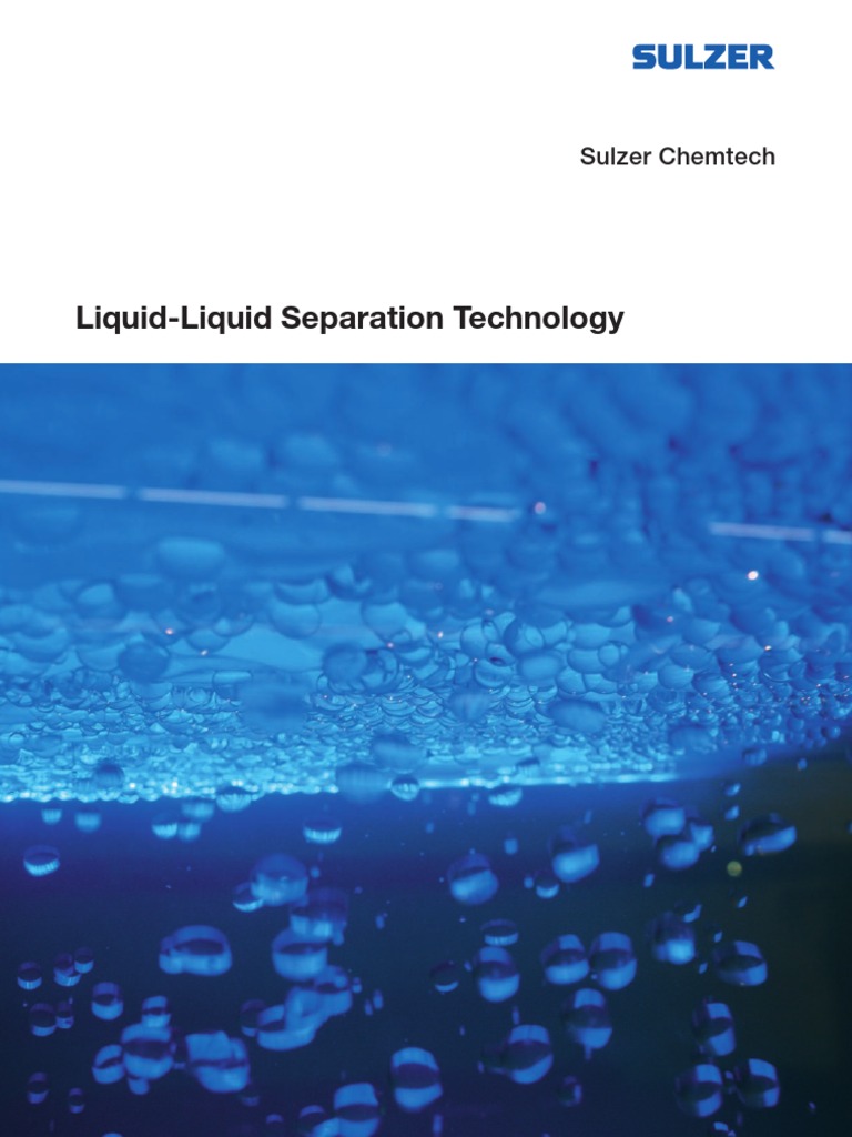 Liquid Liquid Separation Technology | PDF | Drop (Liquid) | Liquids