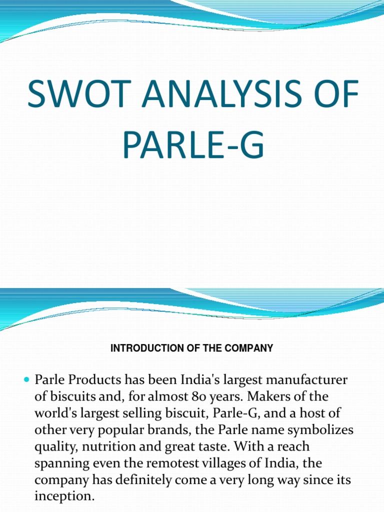 Swot Analysis of Parle-G | PDF